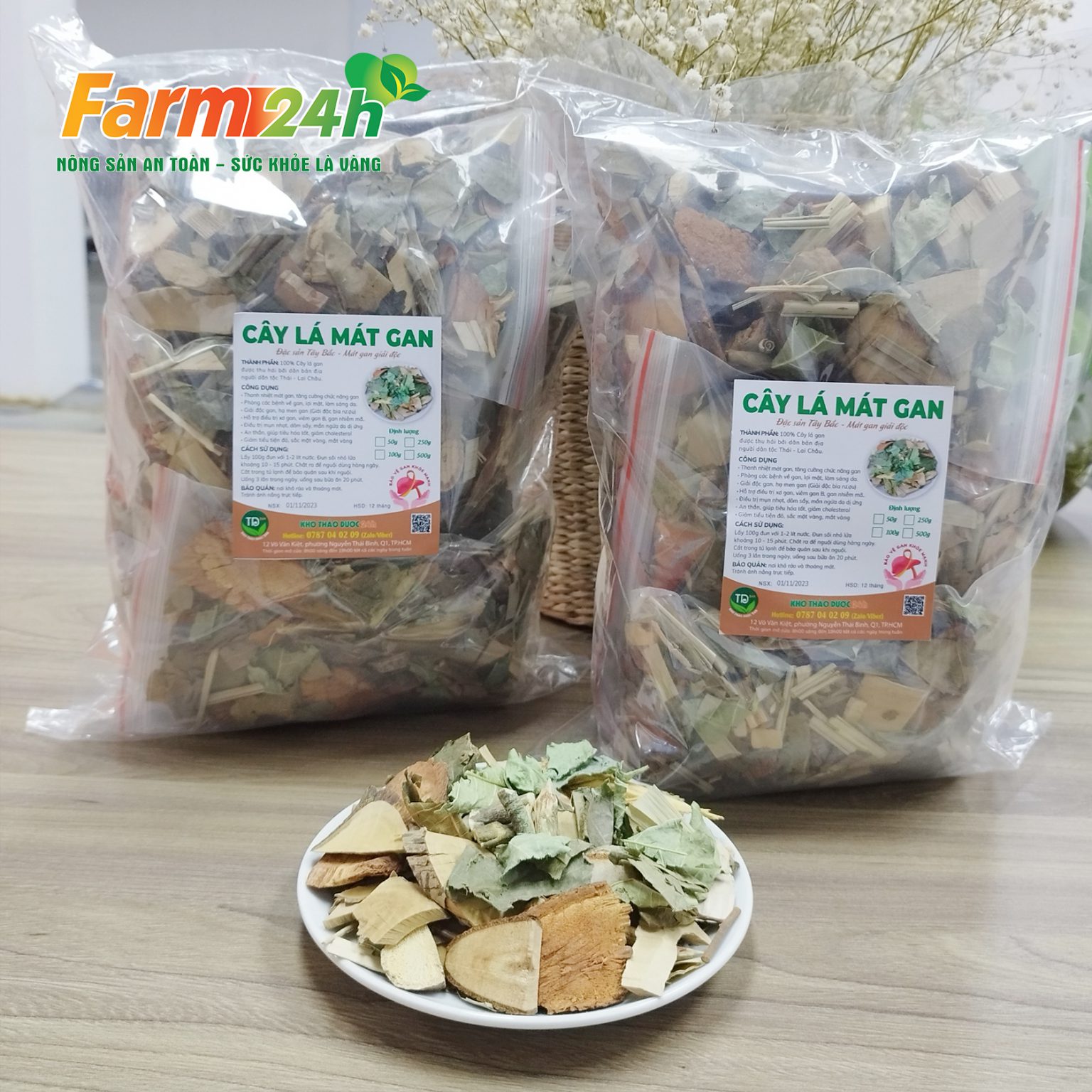 Lá mát gan rừng Tây Bắc, 10 vị dược liệu quý, làm mát gan, hạ men gan ...